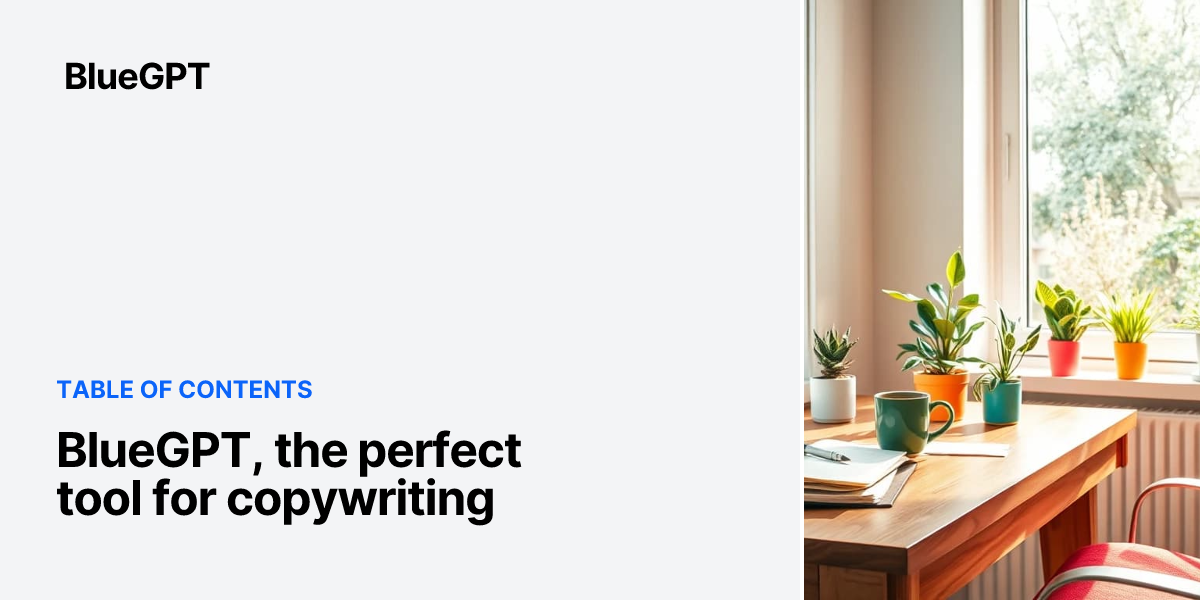 BlueGPT, the perfect tool for copywriting - BlueGPT